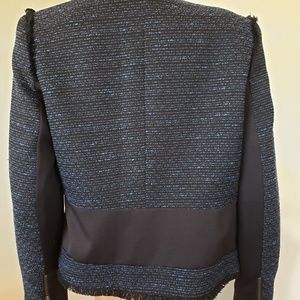 Halogen | Jackets & Coats | Halogen Blue Tweed Blazer Open Size S ...